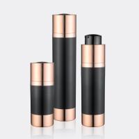 China Personal Care Airless Cosmetic Bottles With Base Round Shape Bulk Lotion Bottles GR210B for sale