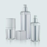China Square Shape Airless Bottles Skin Care Cosmetic Wholesale GR222A 15/30/50ML for sale