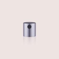 China Customized Size Aluminum Cosmetic Parts Matte Silver Perfume Sprayer Actuator for sale