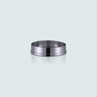 China Hot Stamping Aluminum Cosmetic Parts Mini Size Airless Bottle Outside Base for sale