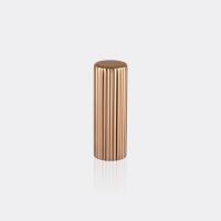China Chemical Polishing Aluminum Cosmetic Parts Lipstick Cover Embossed Logo Printed for sale