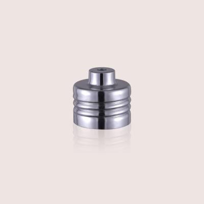 China Compact Design Aluminum Cosmetic Parts Perfume Sprayer Closure Silver for sale