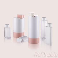 China Dual Refillable PETG Inner Bottle Airless Cosmetic Bottles GR305A for sale