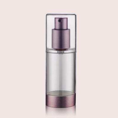 China Oval Shap Cosmetic Plastic Airless Pump Bottles  GR238A PETG Bottle for sale