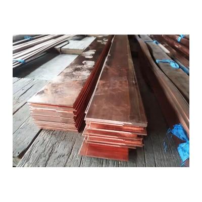 China T2 Copper Row 8mm 10mm 20mm 16mm 28mm Copper Flat Bar Cu Min99.97 for sale