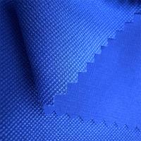 China 92% Polyester 8% Spandex Jacquard Pearl Dot Four-Sided Elastic Beach Pants Fabric for Outdoor Apparel for sale
