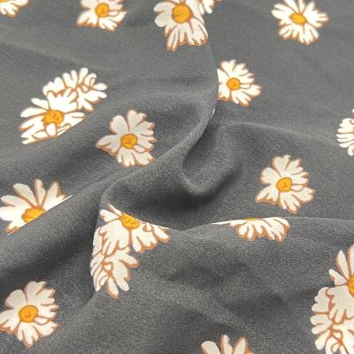 China 100% Polyester 50D 68D Composite Silk Linen Printed Dress Fabric - Soft Textile Material for sale