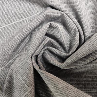 China 50D Polyester Cationic Stretch Fabric with 40D Spandex - Horizontal Stripe 4-Way Elastic Waterproof Material for sale