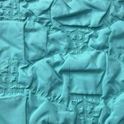 China 100% Polyester Bubble Crepe Fabric with 300 Flower Patterns for Windbreaker Suits and Outdoor Jackets for sale