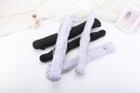 China Flat Braided Elastic Flat Polyester Braided Elastic Band For Clothes for sale