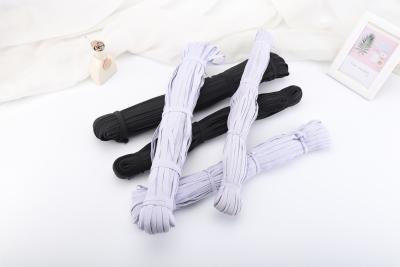 China Elastic Bands for Sewing White Flat Elastic String Heavy Stretch for sale