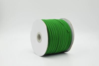 China Mandala Crafts Flat Band Elastic Braided Stretch Strap Cord Roll 1/8 Inch 3mm 50 Yards for sale