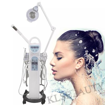 China 9 In 1 Skin Dermabrasion Machine Hot Facial Steamer Scrubber Micro Current for sale