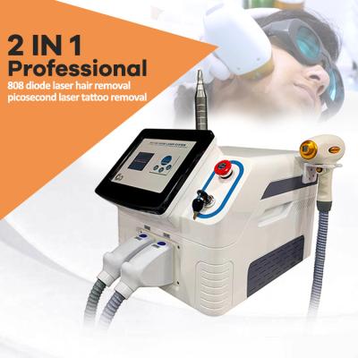 China Portable 2 In 1 808 Diode Laser Hair Removal Machine Multifunction Ce for sale