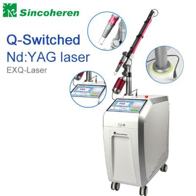China Q Switched Nd YAG Laser Tattoo Removal Machine , Laser Treatment For Birthmark / Nail Fungus for sale
