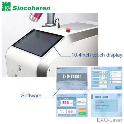 China Q Switched Nd YAG Laser Pigmentation Removal Machine , YAG Laser Tattoo Removal Machine for sale