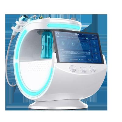 China Ice Blue 7 In 1 Microdermabrasion Machine With Skin Analyzer Multifunction for sale