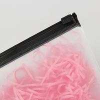China EVA Printed Zip Lock Bags Frosted Semi Transparent For Nail Products for sale