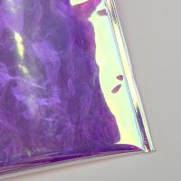 China Custom Printed Holographic Ziplock Bag PVC Material For Skincare Cosmetics Packaging for sale