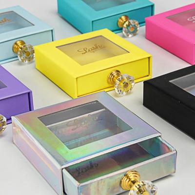 China Empty Custom Eyelash Packaging Box Luxury Private Label Lamination Finished for sale