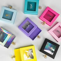 China Empty Custom Eyelash Packaging Box Luxury Private Label Lamination Finished for sale