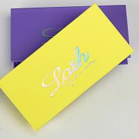 China Empty Cardboard Eyelash Box Lamination / UV / Gold Foil Finishing For Cosmetic for sale