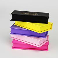 China Empty Cardboard Eyelash Box Lamination / UV / Gold Foil Finishing For Cosmetic for sale