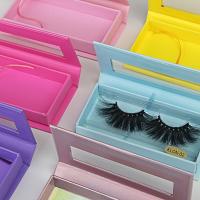 China Empty Cardboard Eyelash Box Lamination / UV / Gold Foil Finishing For Cosmetic for sale