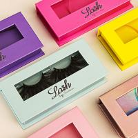 China Empty Cardboard Eyelash Box Lamination / UV / Gold Foil Finishing For Cosmetic for sale