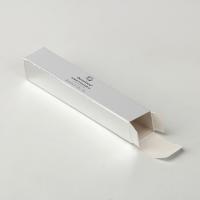 China Cardboard Custom Eyeliner Boxes Silver Paper Black Printing Paper Box for sale