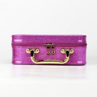 China PU Luxury Make Up Box Cosmetic Box Lamination UV Gold Foil Finishing OEM for sale