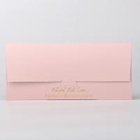 China Pink Custom Packaging Envelopes Offset Printing Paper Materials for sale