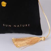 China Custom Logo Non Woven Fabric Black Drawstring Packaging Bag For Cosmetic for sale