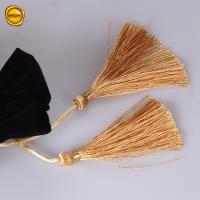 China Custom Logo Non Woven Fabric Black Drawstring Packaging Bag For Cosmetic for sale
