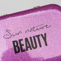 China Custom Logo Makeup Pink Zipper Packaging Bag For Cosmetic for sale