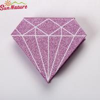 China Wholesale Stamping Coated Paper Empty Glitter Black Luxury Eyelash Packaging Paper Box for sale