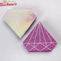 China Wholesale Stamping Coated Paper Empty Glitter Black Luxury Eyelash Packaging Paper Box for sale