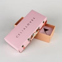 China Custom Pink Printing Base And Lid Box Soy Candle Gift Box Packaging for sale