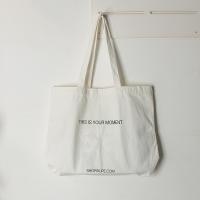 China Wholesale Custom Logo Printed Reusable Eco Friendly Canvas Shopping Cotton Tote Bag for sale