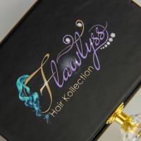 China Black Custom Color Logo Printing Hair Extension Packaging Box Glitter Hair Bundle Packaging for sale