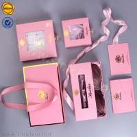 China 40cm Gold Foil Box Printing 1800gsm Greyboard Small Pink Cardboard Boxes for sale