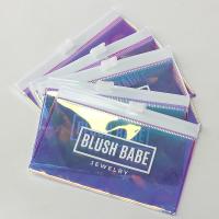 China Large Holographic Makeup Bag For Lashes Packaging Fancy Logo Printed for sale