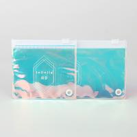 China Large Holographic Makeup Bag For Lashes Packaging Fancy Logo Printed for sale
