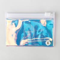 China Large Holographic Makeup Bag For Lashes Packaging Fancy Logo Printed for sale