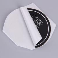 China 1.5in Black Glossy Sticker Paper For Packaging Cosmetics Beauty for sale
