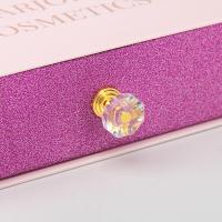 China 2mm Thick Cardboard Light Pink Glitter Cosmetic Packaging Box Logo Printed for sale