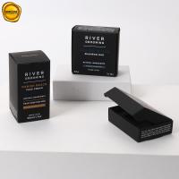 China Black Personal Care Packaging Boxes Cardboard Box Gift Paper Box for sale