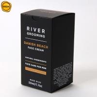 China Black Personal Care Packaging Boxes Cardboard Box Gift Paper Box for sale