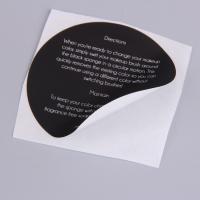 China 1.5in Black Glossy Sticker Paper For Packaging Cosmetics Beauty for sale