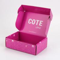China Customized Size Beauty Packaging Pink Corrugated Mailer Boxes for sale